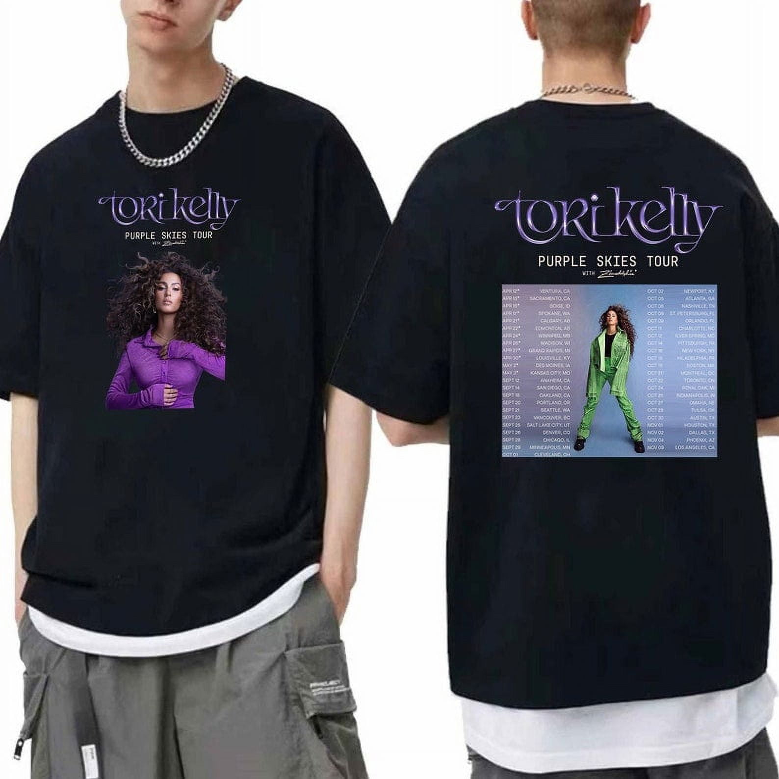 SON LUXURY Tori Kelly Purple Skies Tour 2024 Shirt, Tori Kelly 2024 ...