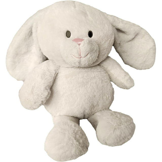 SONA G DESIGNS 12 inch Stuffed Light Grey Bunny Rabbit with Crinkle ...