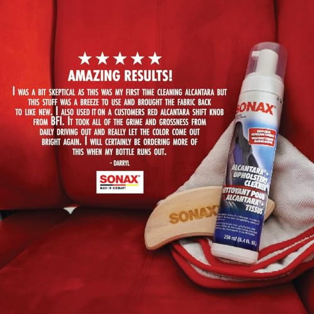 SONAX Upholstery and Alcantara Cleaner (206141), Foaming Alcantara ...