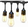 SONGAUN S14 String Lights Main Powered 48FT 2W LED Outdoor Festoon ...