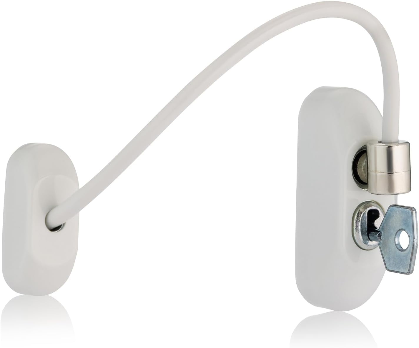 SONGAUN Viper Key Locking Cable Window Restrictor in White, Durable ...