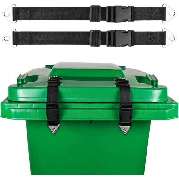 SONGAUN Wheelie Bin Locks - Metal Double Claw Trash Can Lock | 2pcs ...