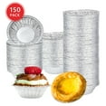SONGLAM 150-Pack Aluminum Round Baking Cups, Disposable Muffin Liners ...