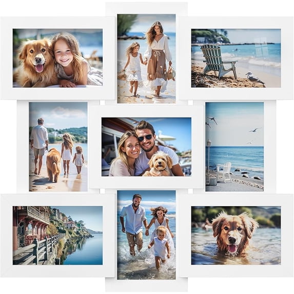 SONGMICS 4x6 Collage Picture Frames, 10-Pack Photo Collage Frame for ...