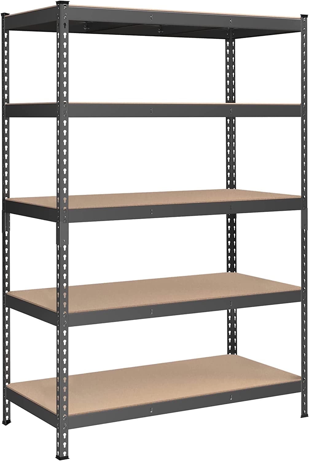 SONGMICS, 5-Tier Metal Garage Storage Shelves, 23.6"x47.2"x70.9", Gray ...
