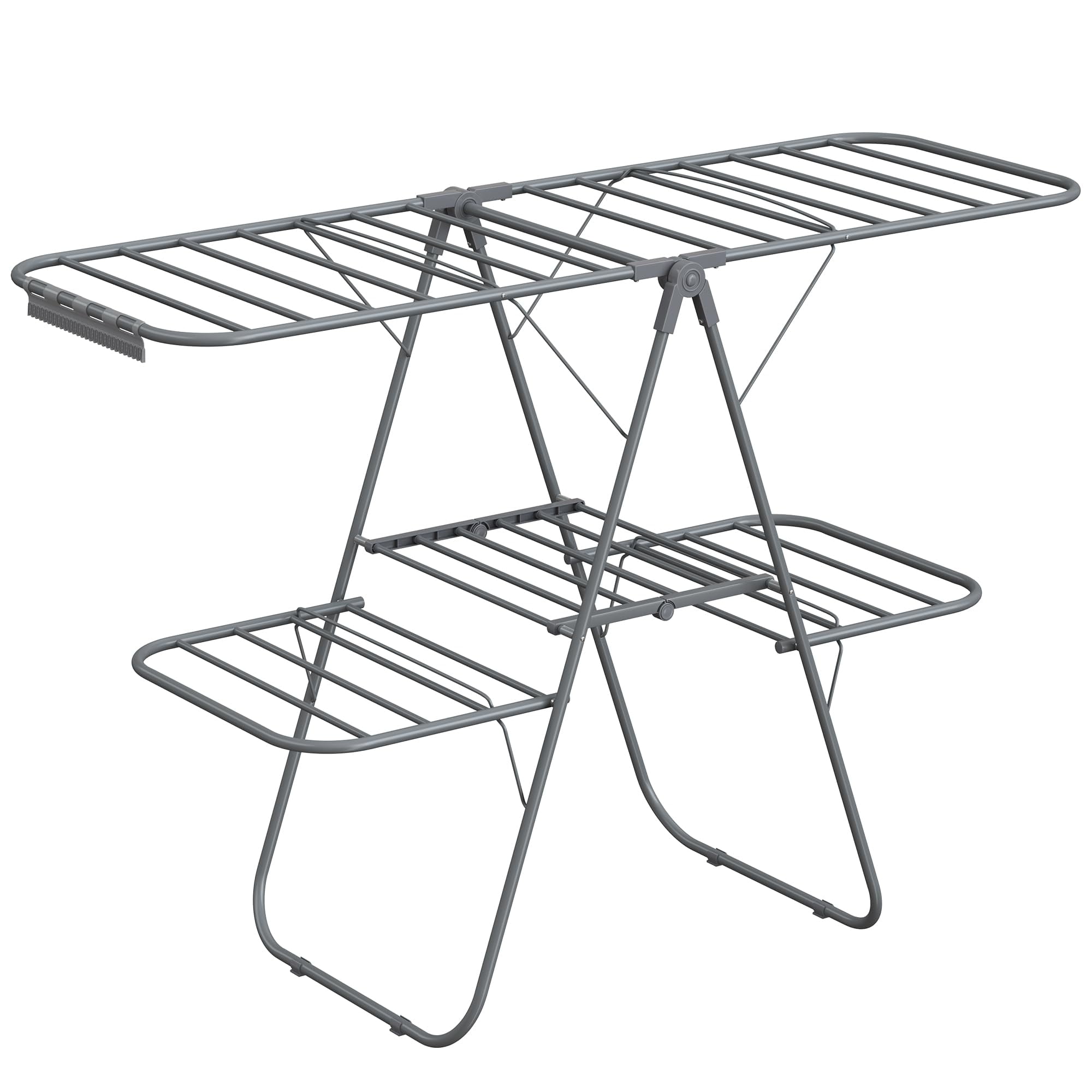 SONGMICS Clothes Drying Rack, Foldable 2-Level Laundry Drying Rack ...
