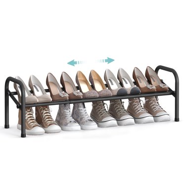 Mainstays 10 Tier 60 Pair Metal and Mesh Rolling Shoe Rack - Walmart.com
