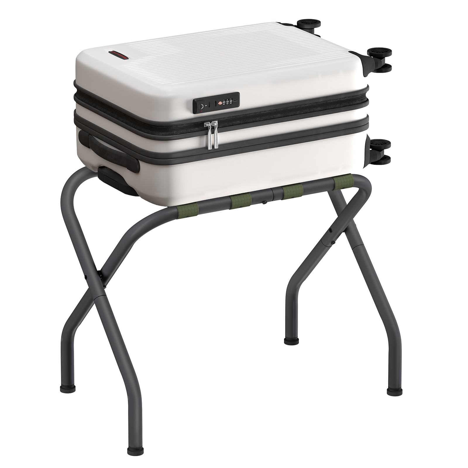 Luggage Rack Folding Suitcase Stand Suitcase Rack Holds up to 110 lb ...