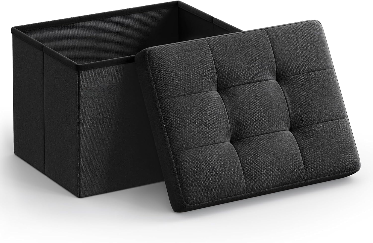 SONGMICS Mazie Collection - Small Folding Storage Ottoman, Foot Rest ...