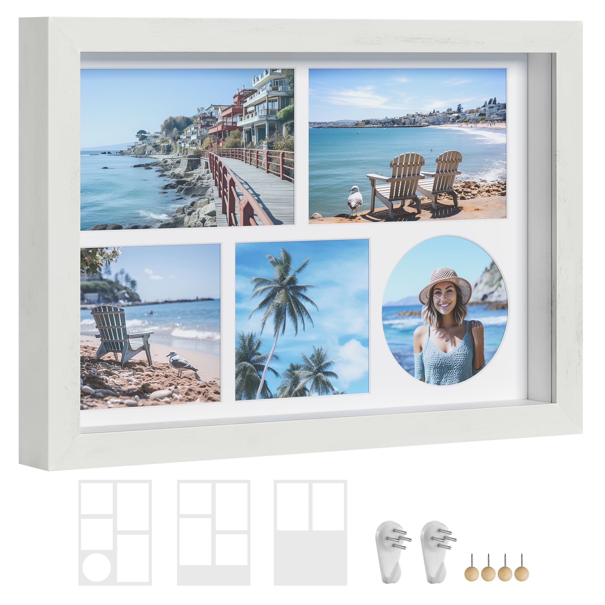 Shadow Box Frame, 1.3-Inch Deep Memory Display Case for Desk Wall Decor ...