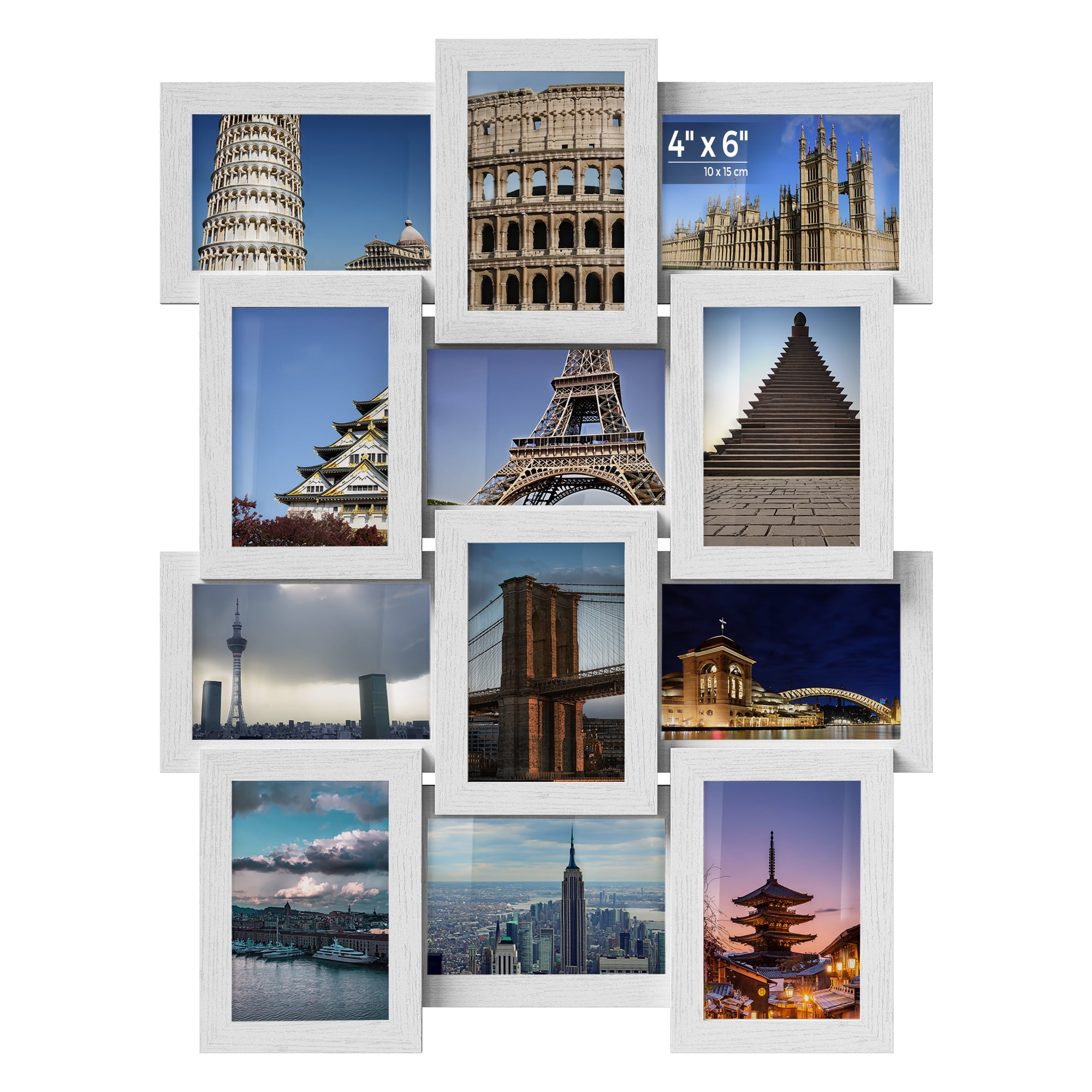 Collage Picture Frames, 4x6 for Wall Decor Set of 12, Multi Family ...