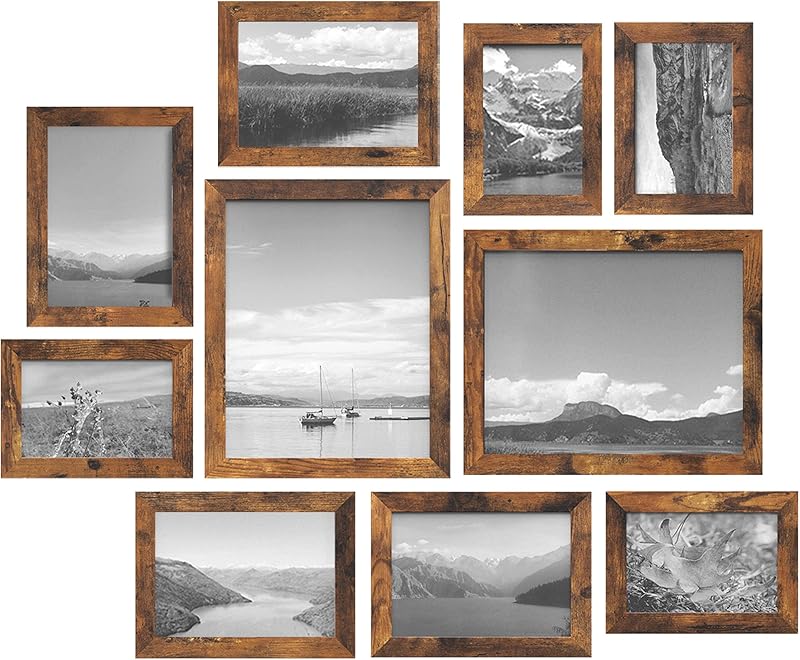 SONGMICS Picture Frames, Collage Picture Frames Set of 10, Two 8x10 ...