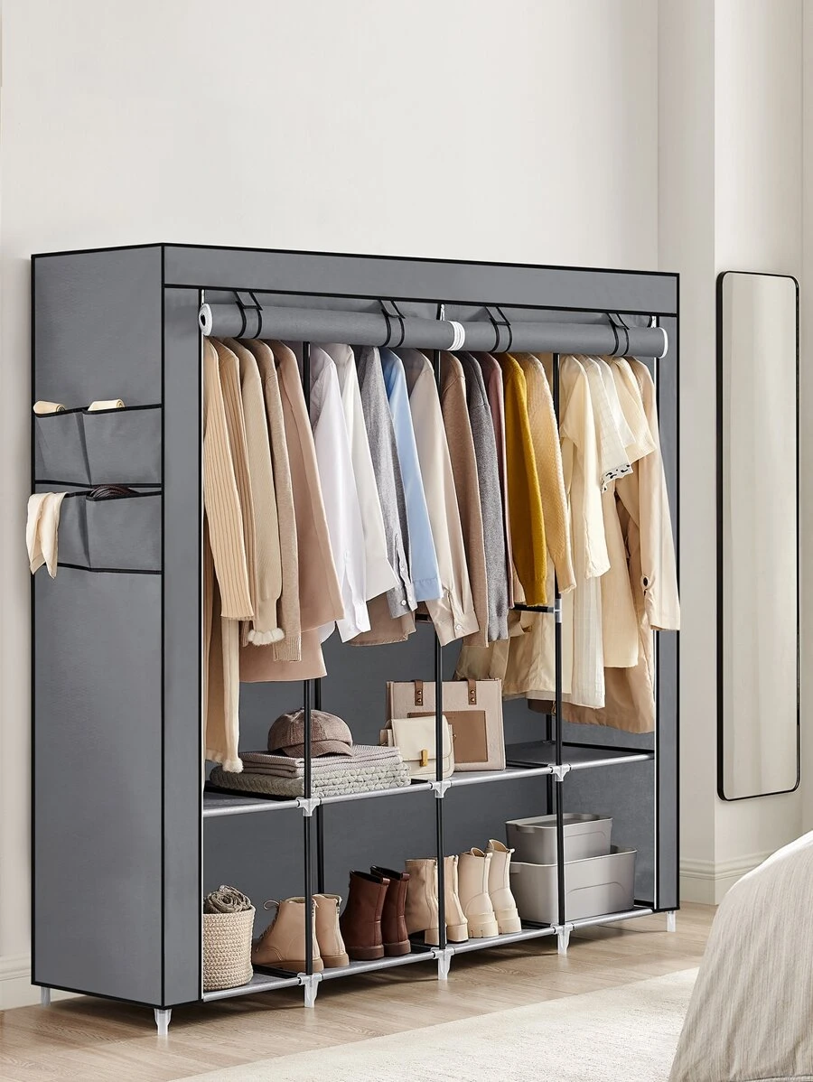 SONGMICS Portable Closet, Wardrobe Closet Organizer With Cover, 4 ...