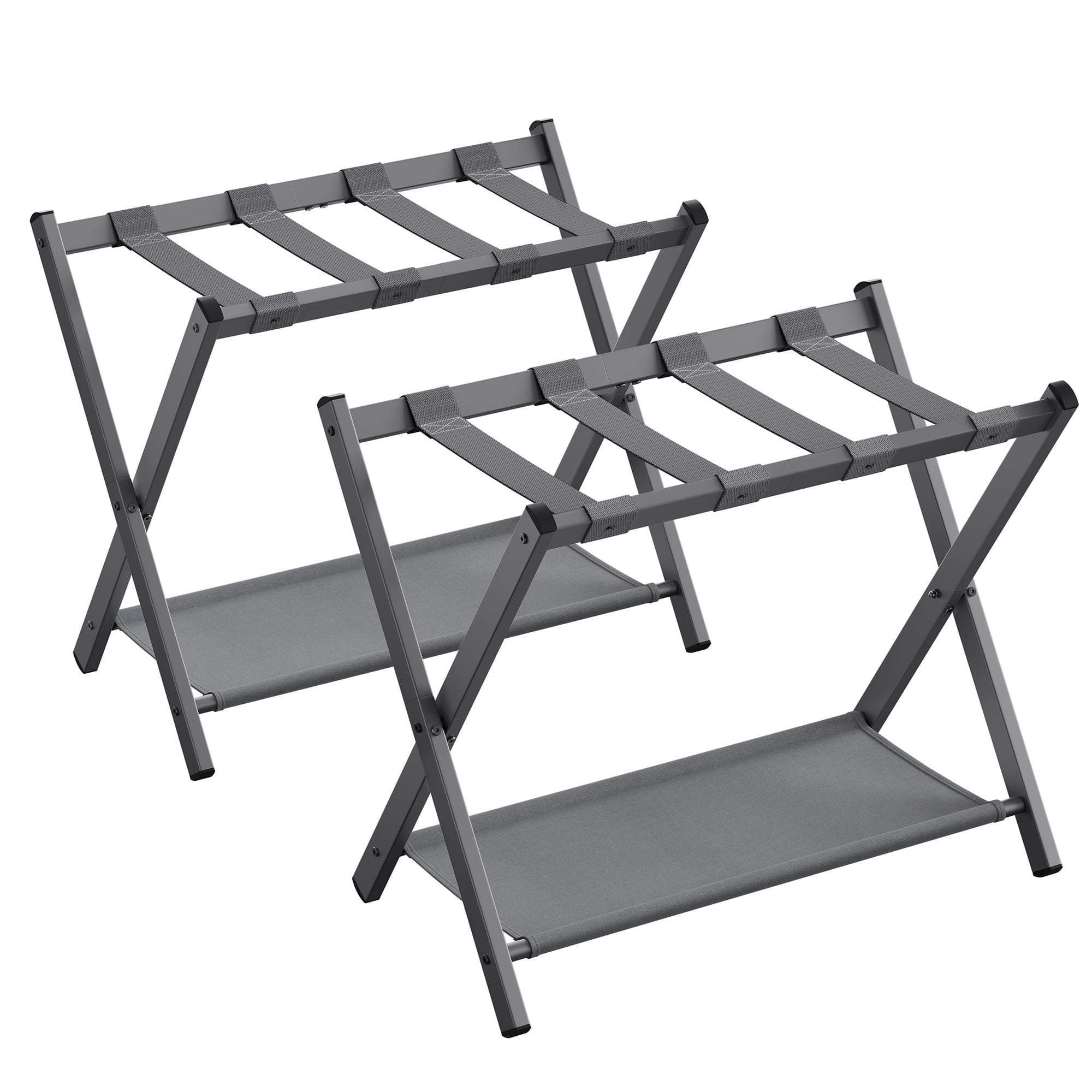 Free Shipping! SONGMICS Set of 2 Luggage Rack with Fabric Storage Shelf ...