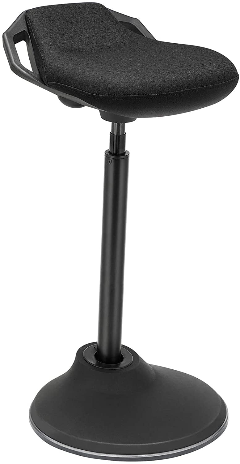 SONGMICS Adjustable Height Standing Desk Chair, Ergonomic Work Stool ...
