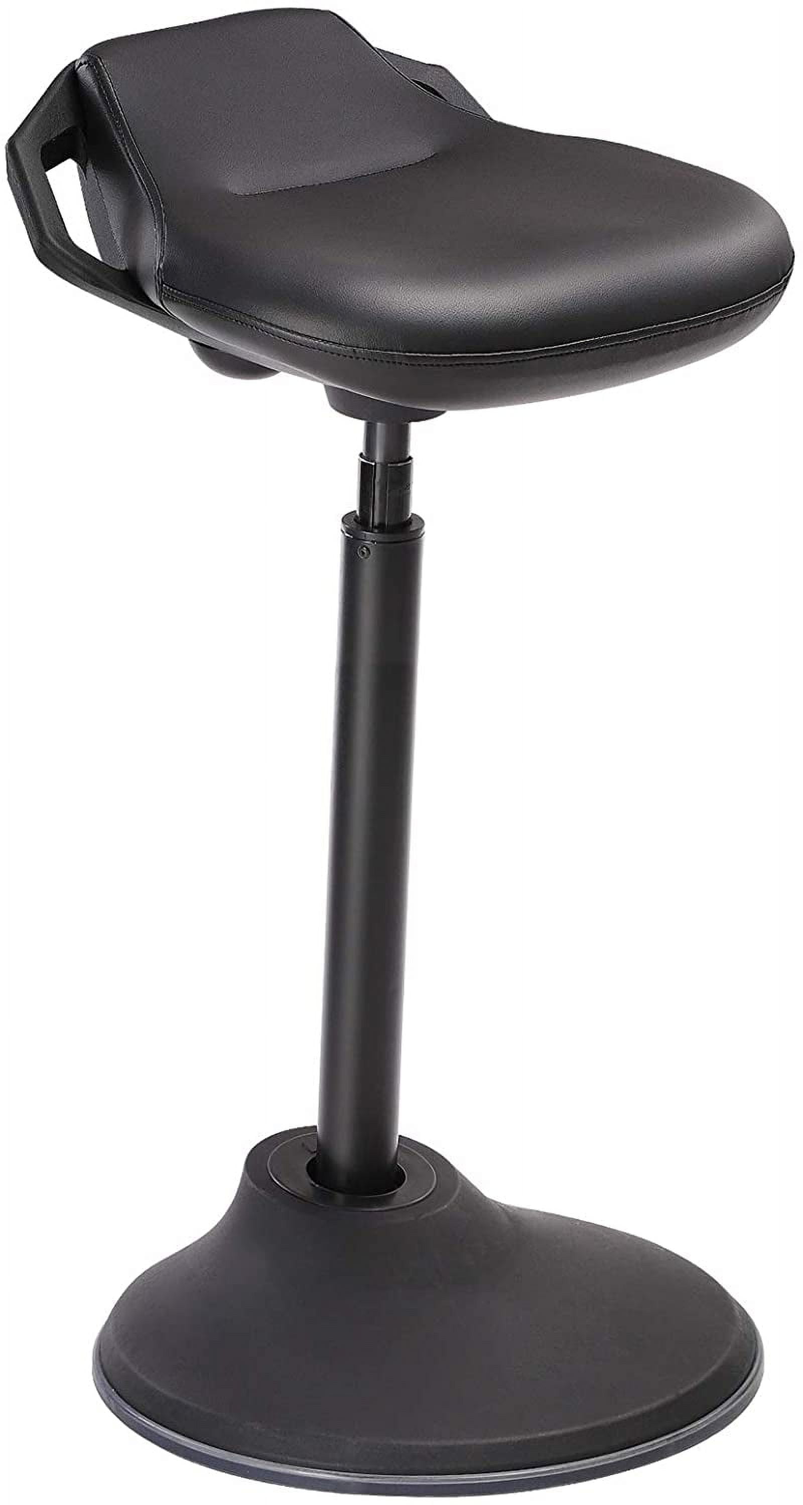 SONGMICS Standing Desk Chair, Swivel Ergonomic Standing Stool, Black ...