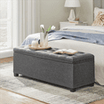 Songmics Storage Ottoman Bench Footrest Ottoman With Storage For