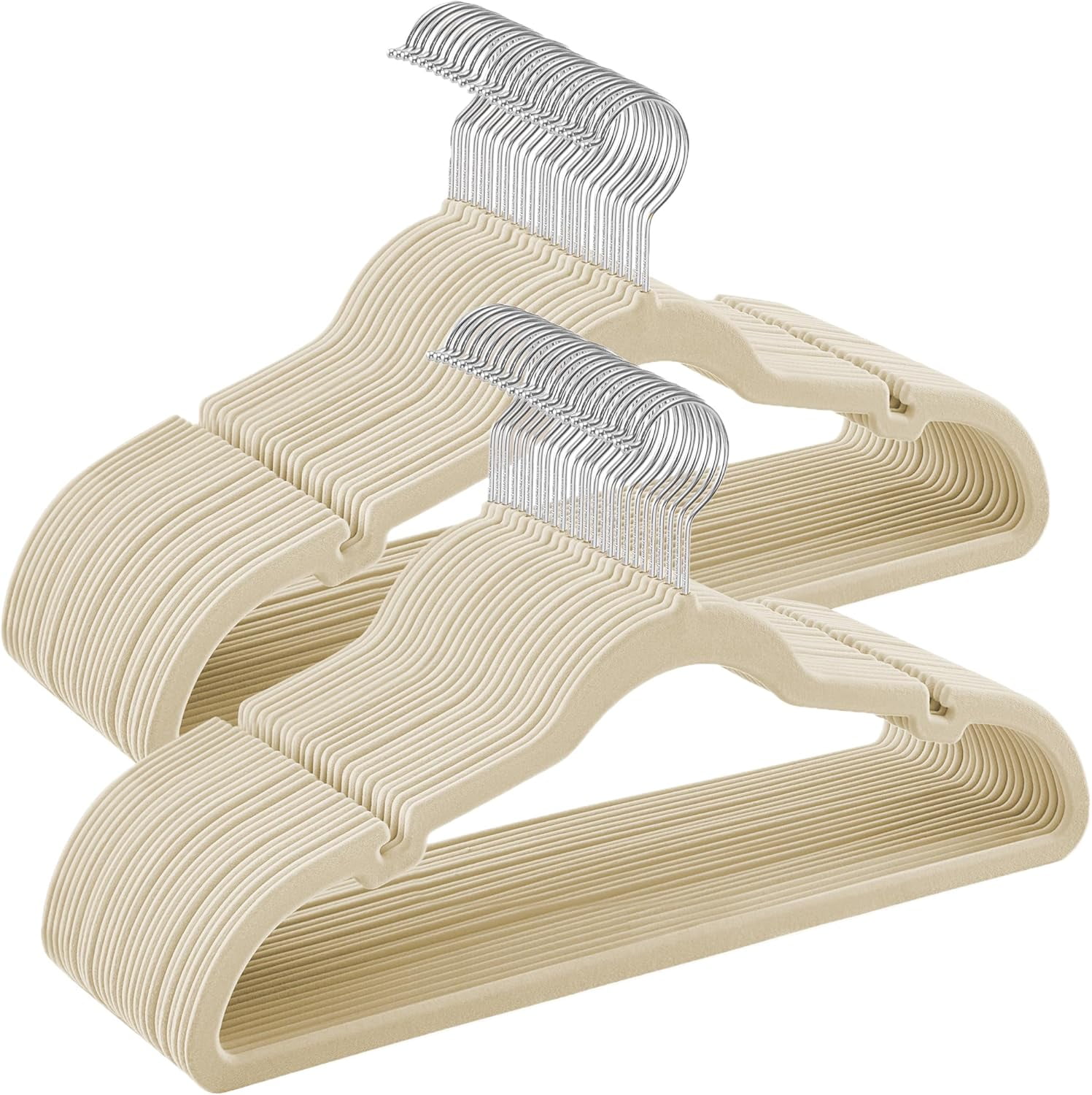 SONGMICS Velvet Hangers 50 Pack, Non-Slip Clothes Hangers, Suit Hangers ...