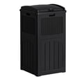 SONGMY 30 Gallon Trash Can, Resin Outdoor Garbage Can with Lid ...