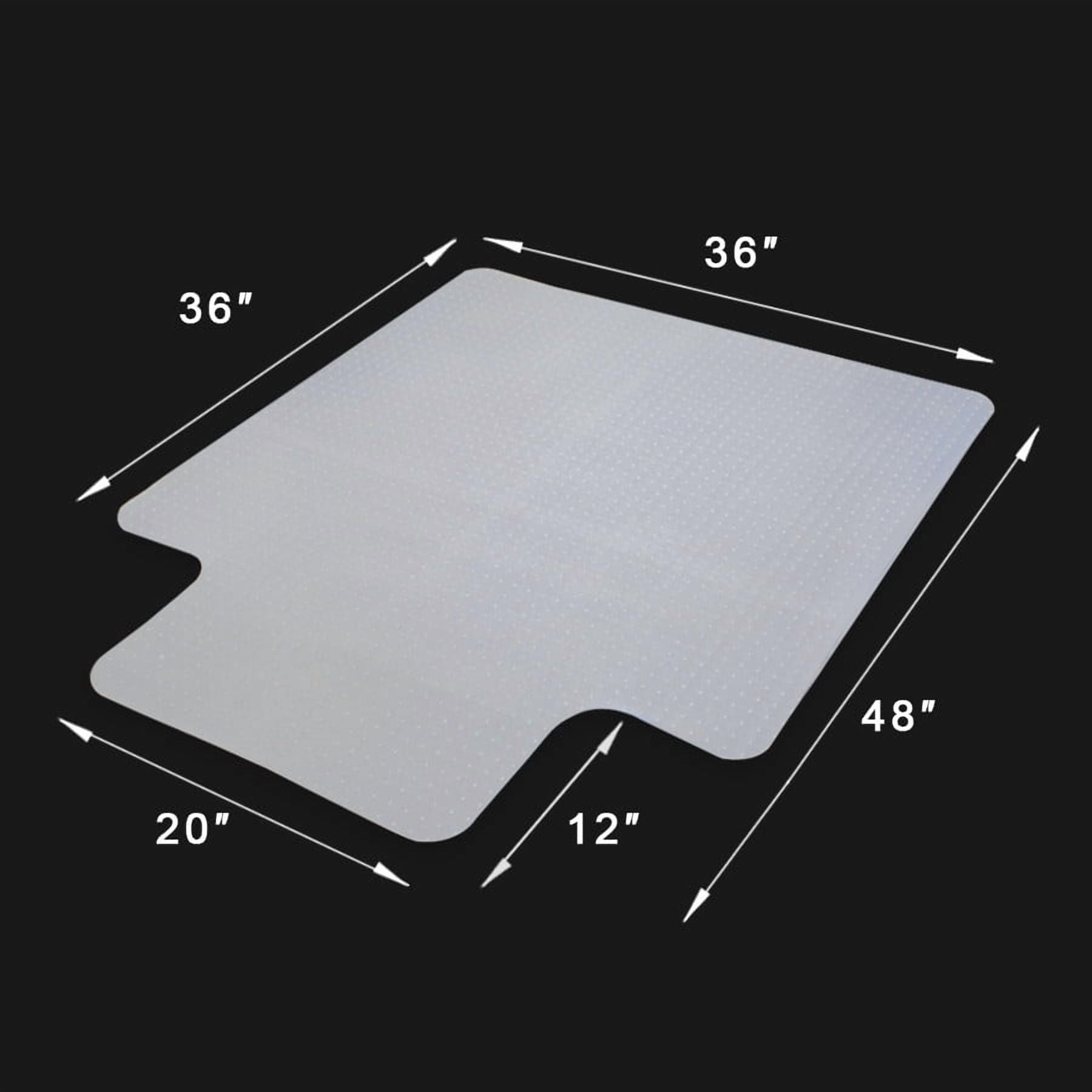 SONGMY 36" x 48" PVC Chair Mat, 1/8" 3mm Unbreakable Durable with Lip ...