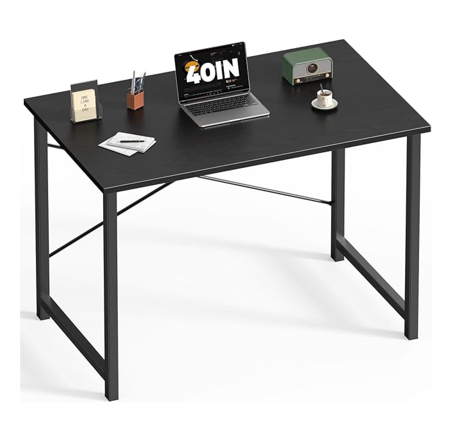 SONGMY 40 Inch Office Small Computer Desk Modern Simple Style Writing ...