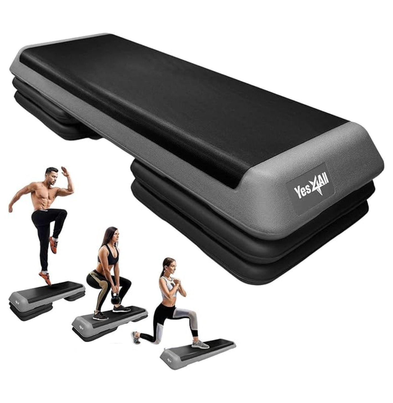 SONGMY Adjustable Workout Aerobic Exercise Step Platform Health Club ...