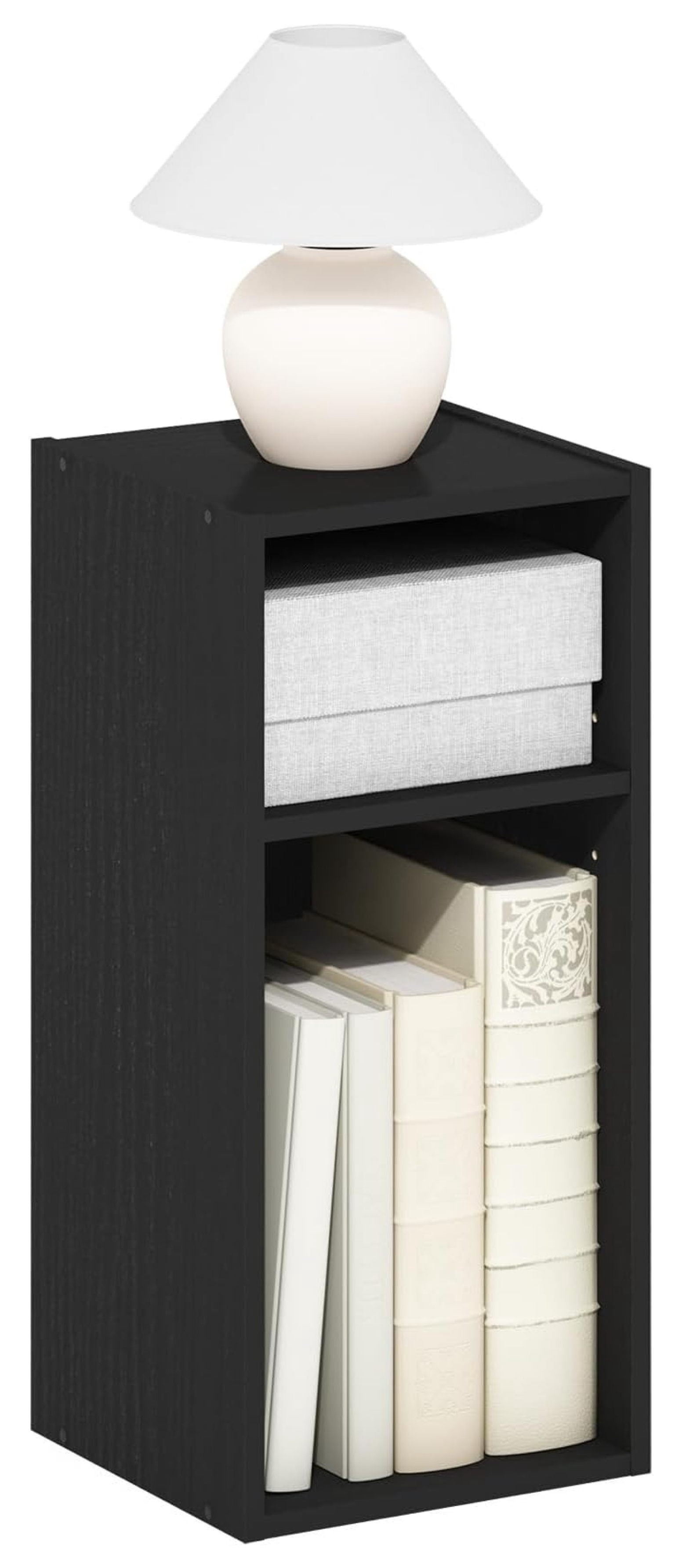 SONGMY Book Shelf, 2-Tier Narrow Bookshelf, Bookcase with 10-in Width ...