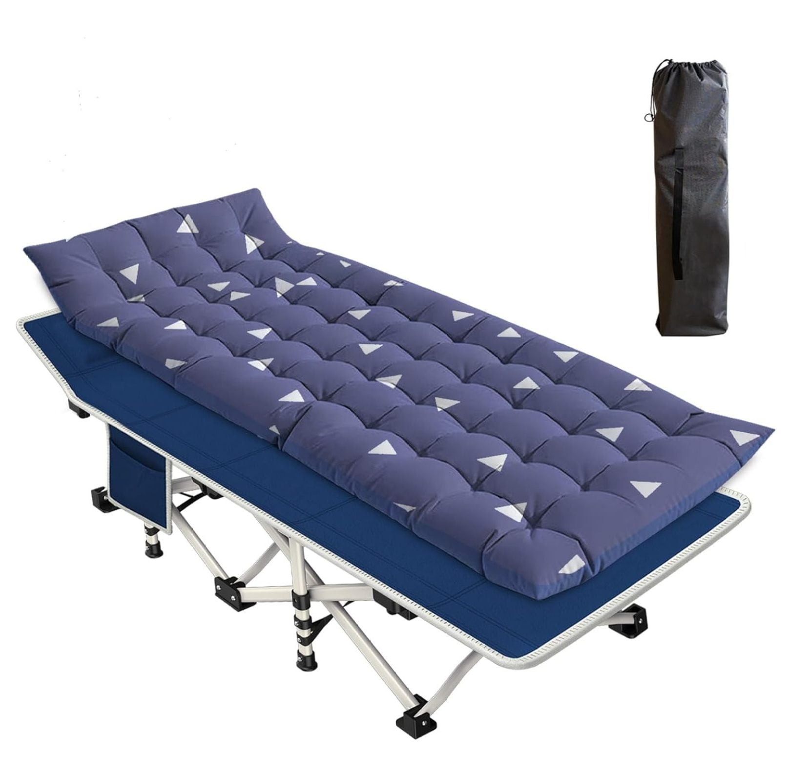 SONGMY Camping Cot with Comfortable Mattress Cots for Sleeping Folding ...