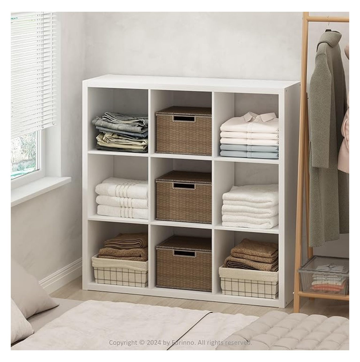 SONGMY Cubic Closet Organizers and Storage, 9-Cube Closet Organizer ...