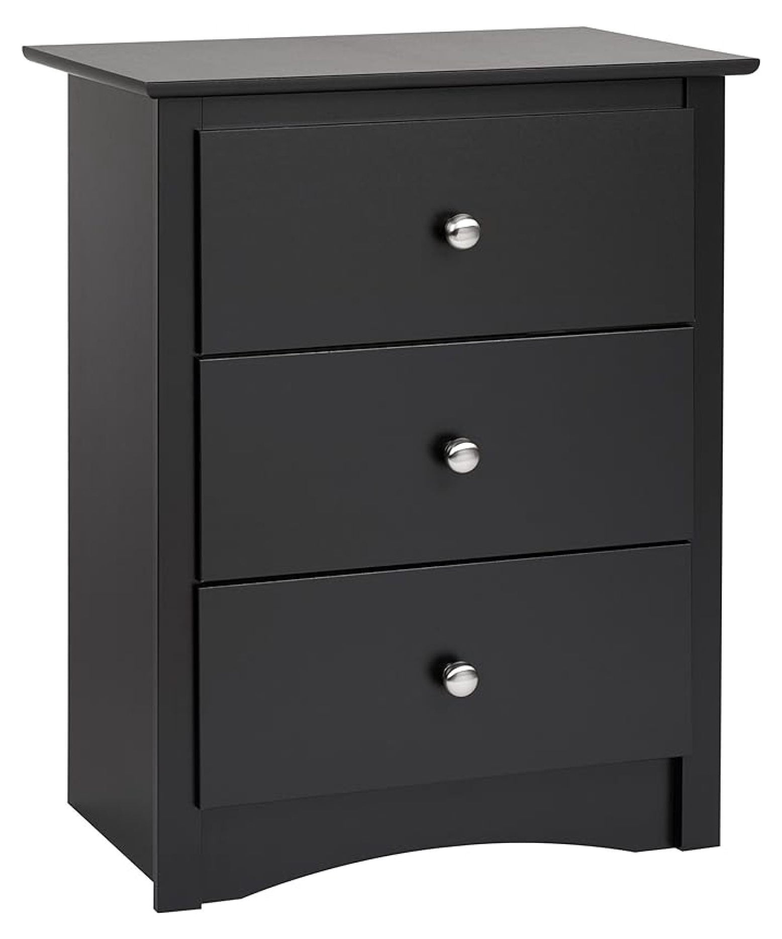 SONGMY Sonoma Traditional Tall Nightstand Side Table with 3 Drawers ...