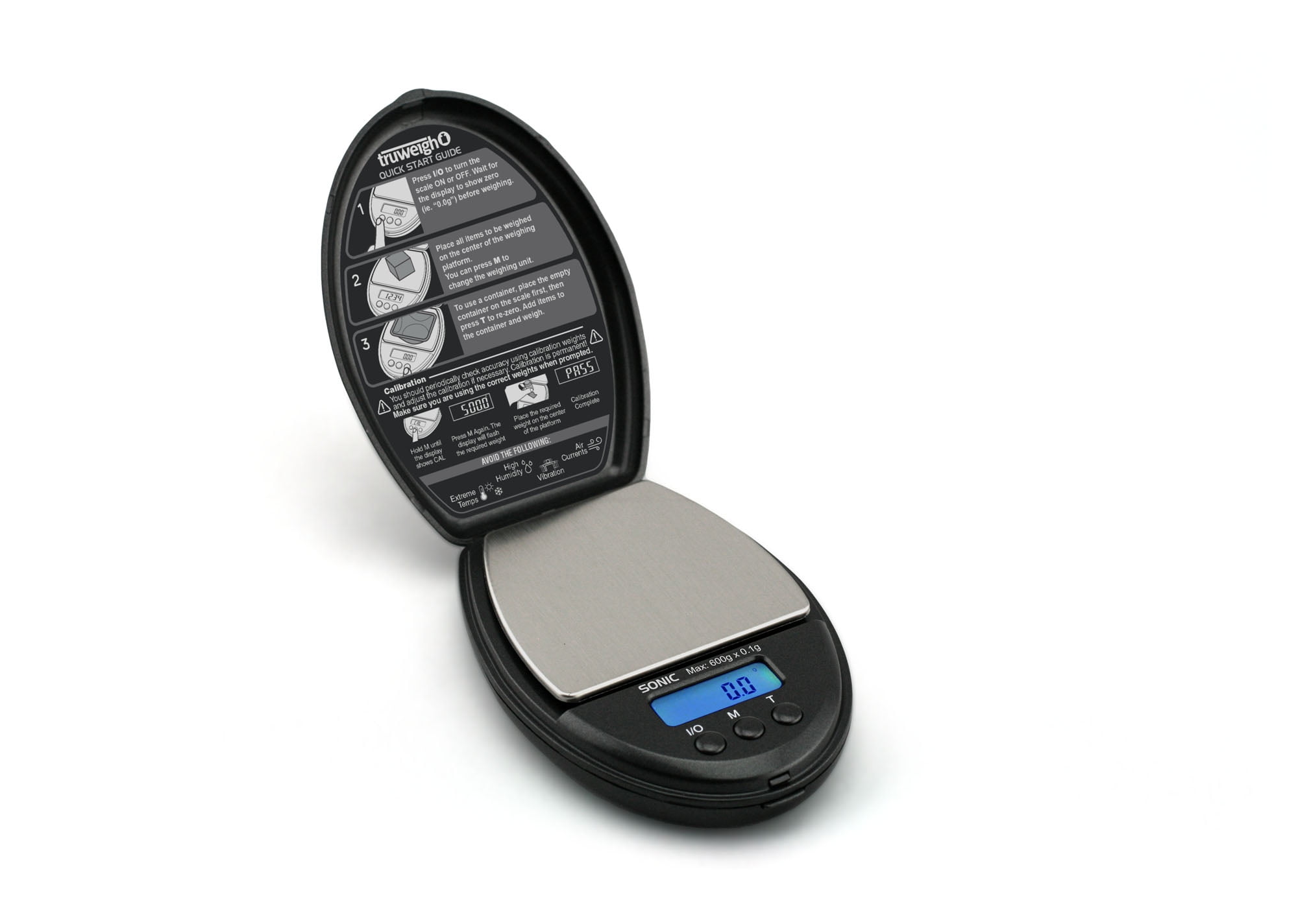 SONIC Digital Mini Scale 600g x 0.1g Black - Walmart.com