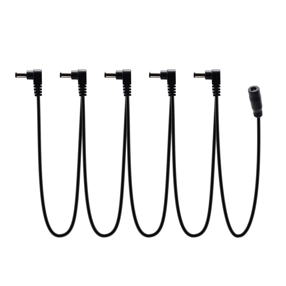 SONICAKE 9V DC 5-Way Daisy Chain Cable Right Angle Plug Daisy Chain ...
