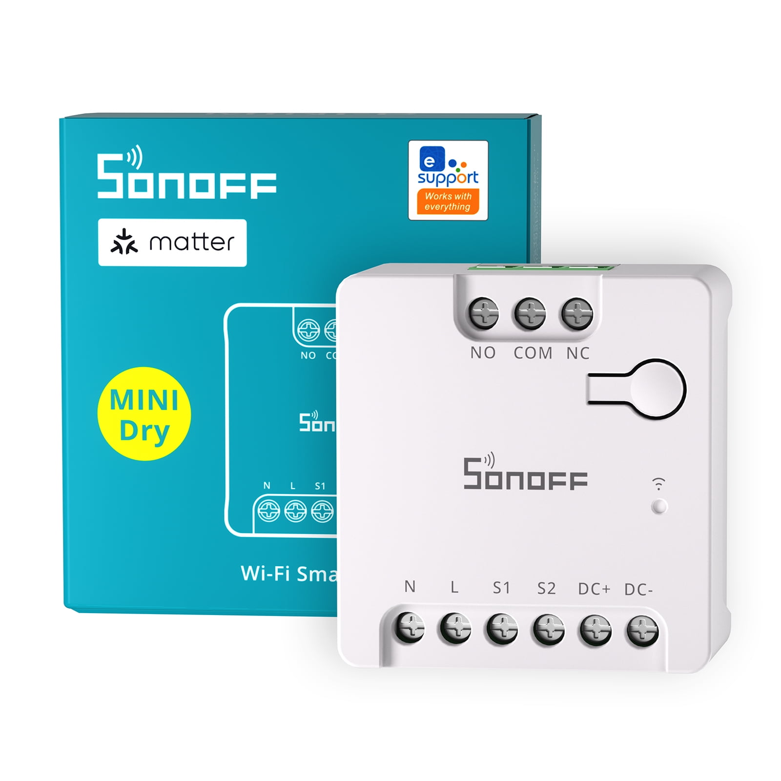 SONOFF MINI-D WiFi Smart Switch Dry Contact Relay Matter ESP32 Chip AC ...