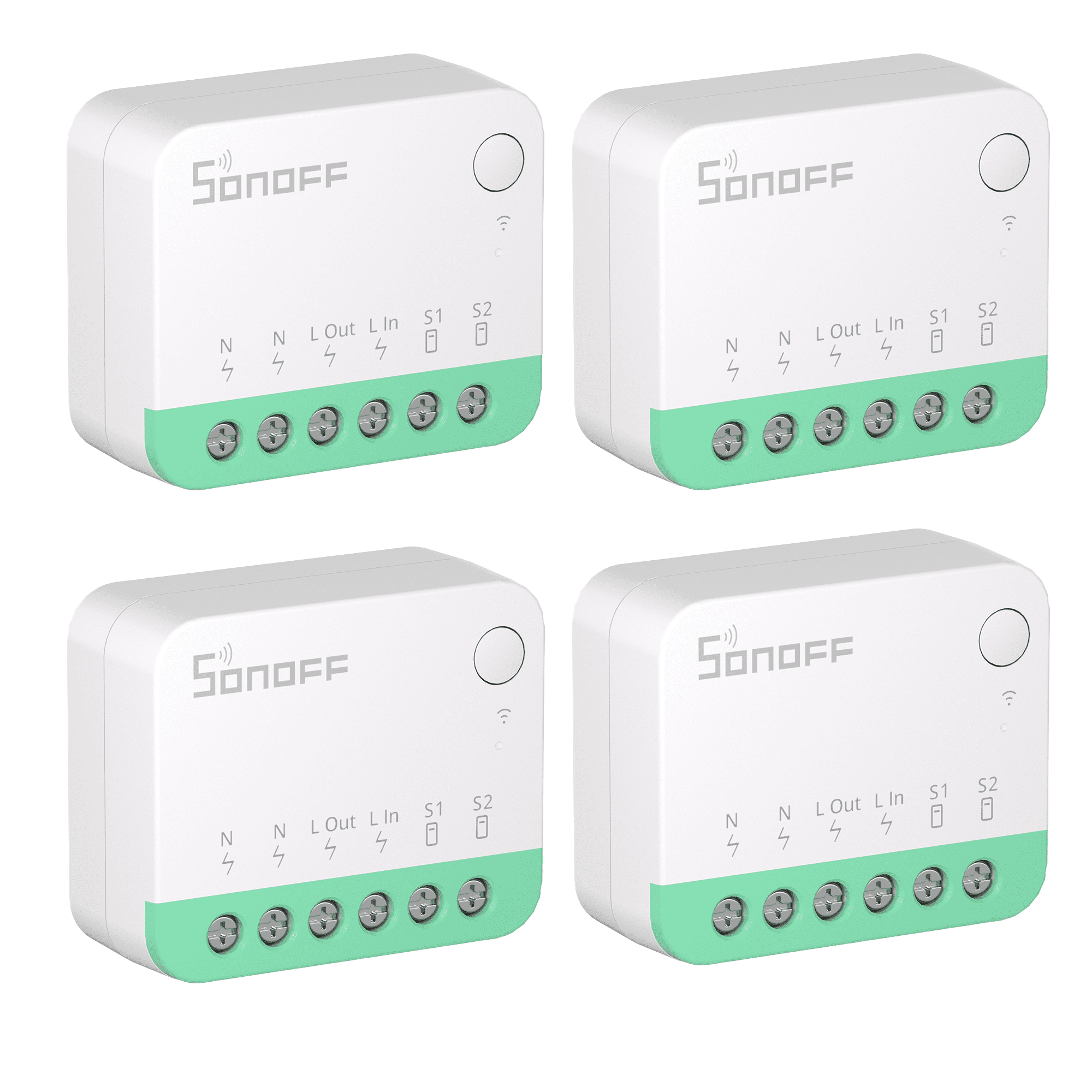 Sonoff MINIR4M Smart Switch, 10A Wi-Fi Compatible with Alexa, Google ...
