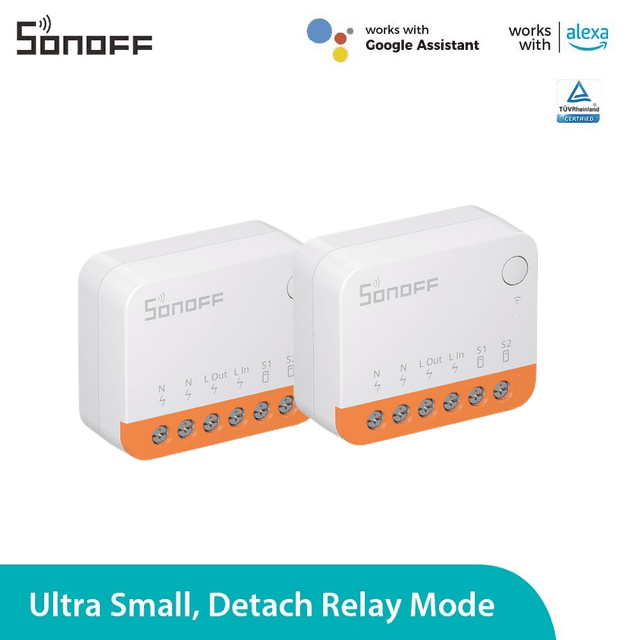 SONOFF MINIR4 10A Smart WiFi Wireless Light Switch Works with Alexa ...