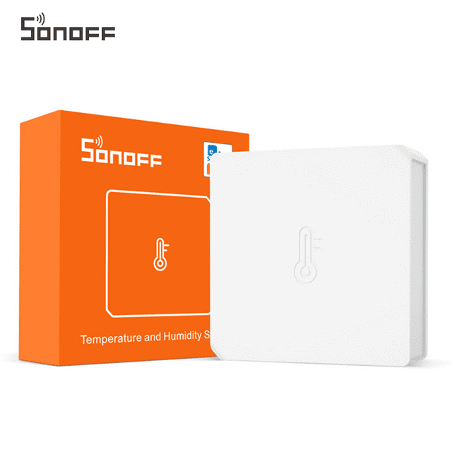 SONOFF SNZB-02 Room Wifi Temperature Sensor Alarm Real Time Humidity Wireless Sensor Alert Smart ...