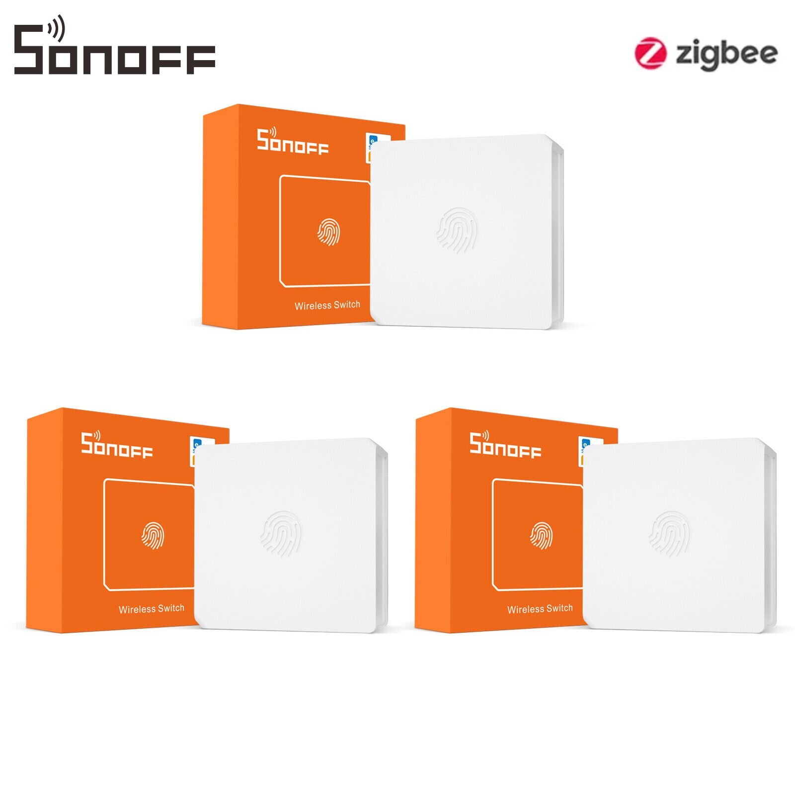 SONOFF Snzb-01 Zigbee Wireless Smart Switch for Smart Home Security, Supports to Create Smart ...