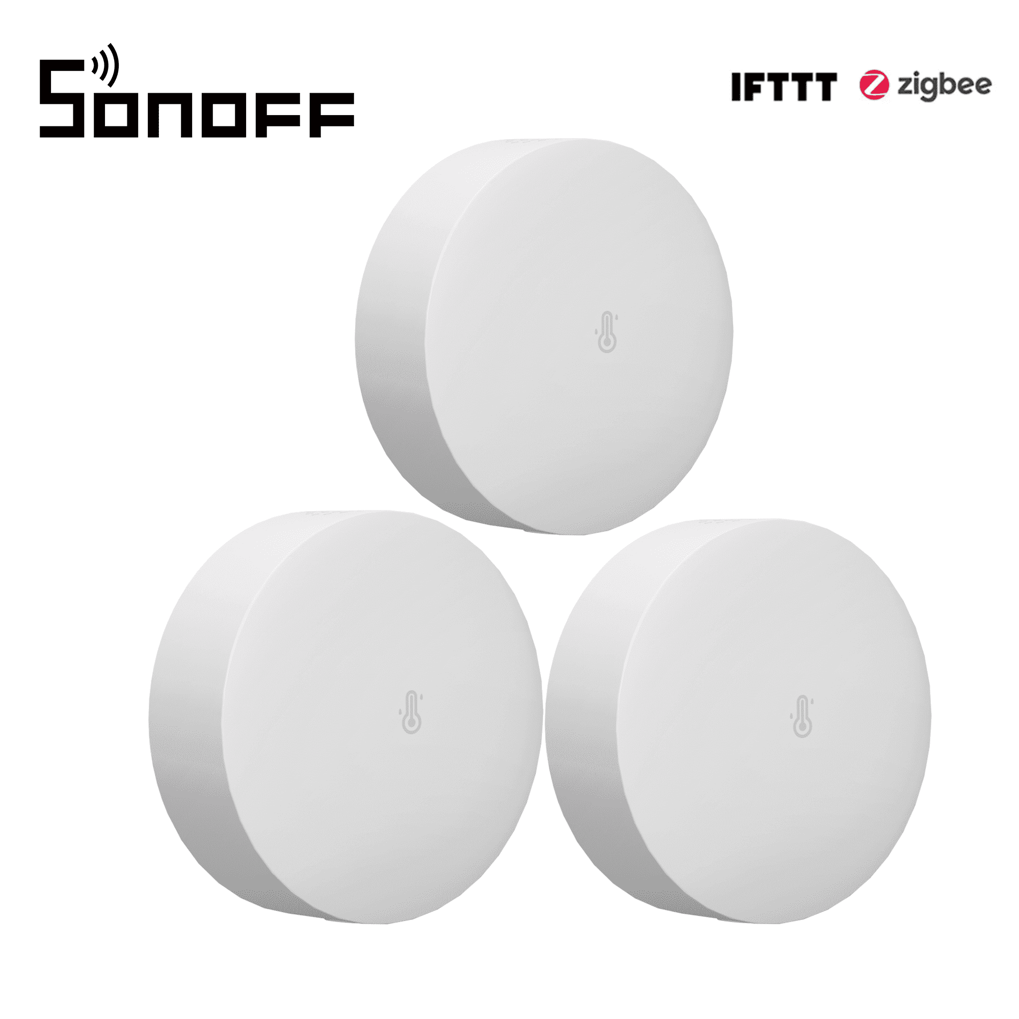 SONOFF Zigbee 3.0 Temp & Humidity Sensor, Works with Google Home, Alexa ...