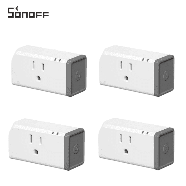 SONOFF Wi-Fi Smart Plug 4Packs, Voice Control Timers, Works with Alexa ...