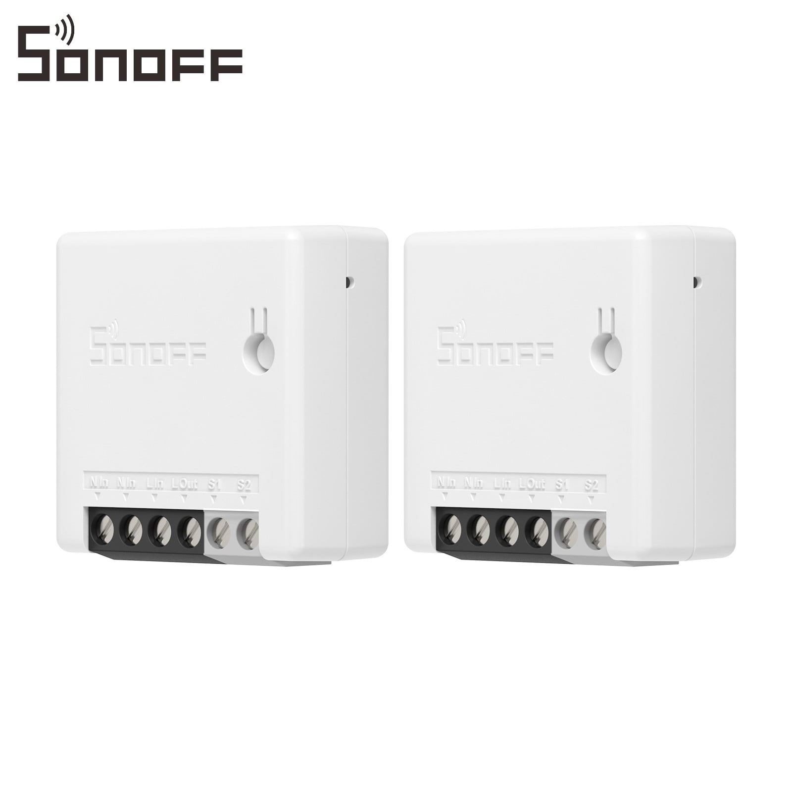 SONOFF ZigBee Mini Smart Light Switch Two-way, Works with Alexa, SmartThings Hub, Philips Hue ...