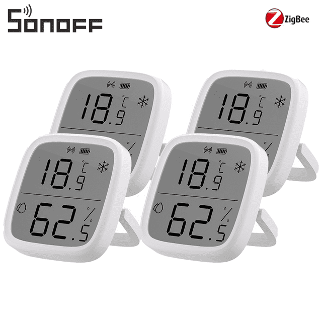 SONOFF Zigbee Smart Indoor Temperature Humidity Sensor, SNZB-02D Zigbee ...