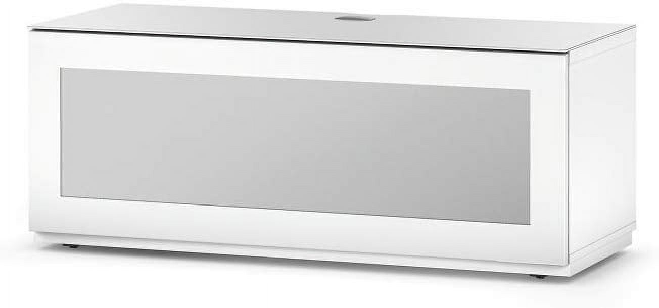 SONOROUS Studio ST-110B I/R Friendly Wood and Glass TV Stand with Hidden Wheels for Sizes up to ...