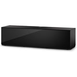 SONOROUS Studio ST-160B Wood and Glass TV Stand with Hidden Wheels for Sizes up to 75" (Modern ...