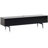 SONOROUS Studio ST-160B Wood and Glass TV Stand with Hidden Wheels for Sizes up to 75" (Modern ...