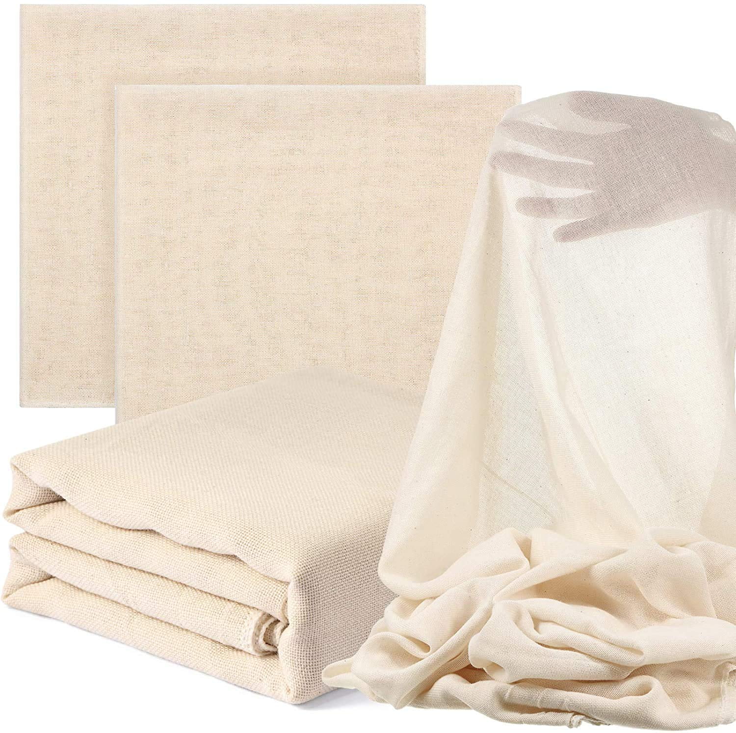 SONU COMMERICAL 2 Meters Muslin Cloth for Kitchen Unbleached Cotton ...