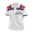 SONXAHE Union Jack Flag Printed Polo Shirt for Men Short-Sleeve Casual ...
