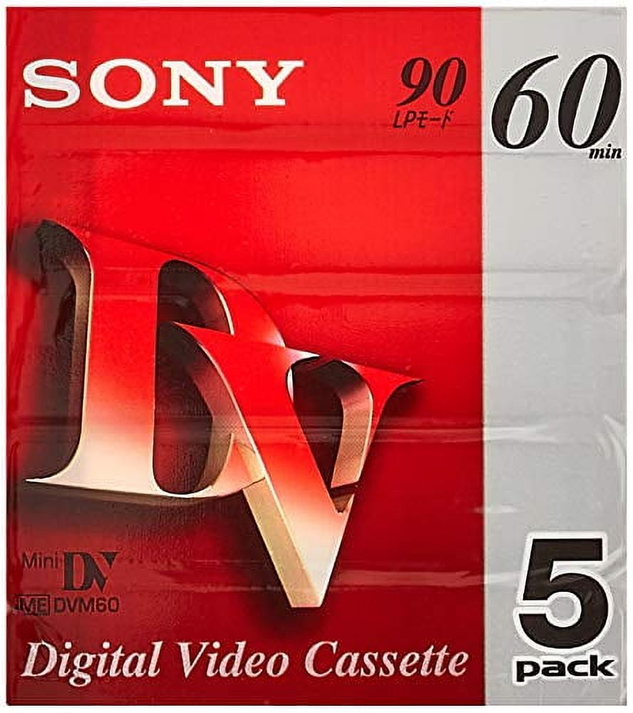 SONY Mini digital videocassette 5 volume pack 5DVM60R3 - Walmart.com