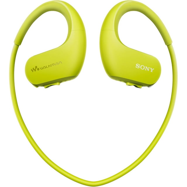 SONY Walkman 4GB headphone-integrated NW-WS413 (Lime Green) - Walmart.com