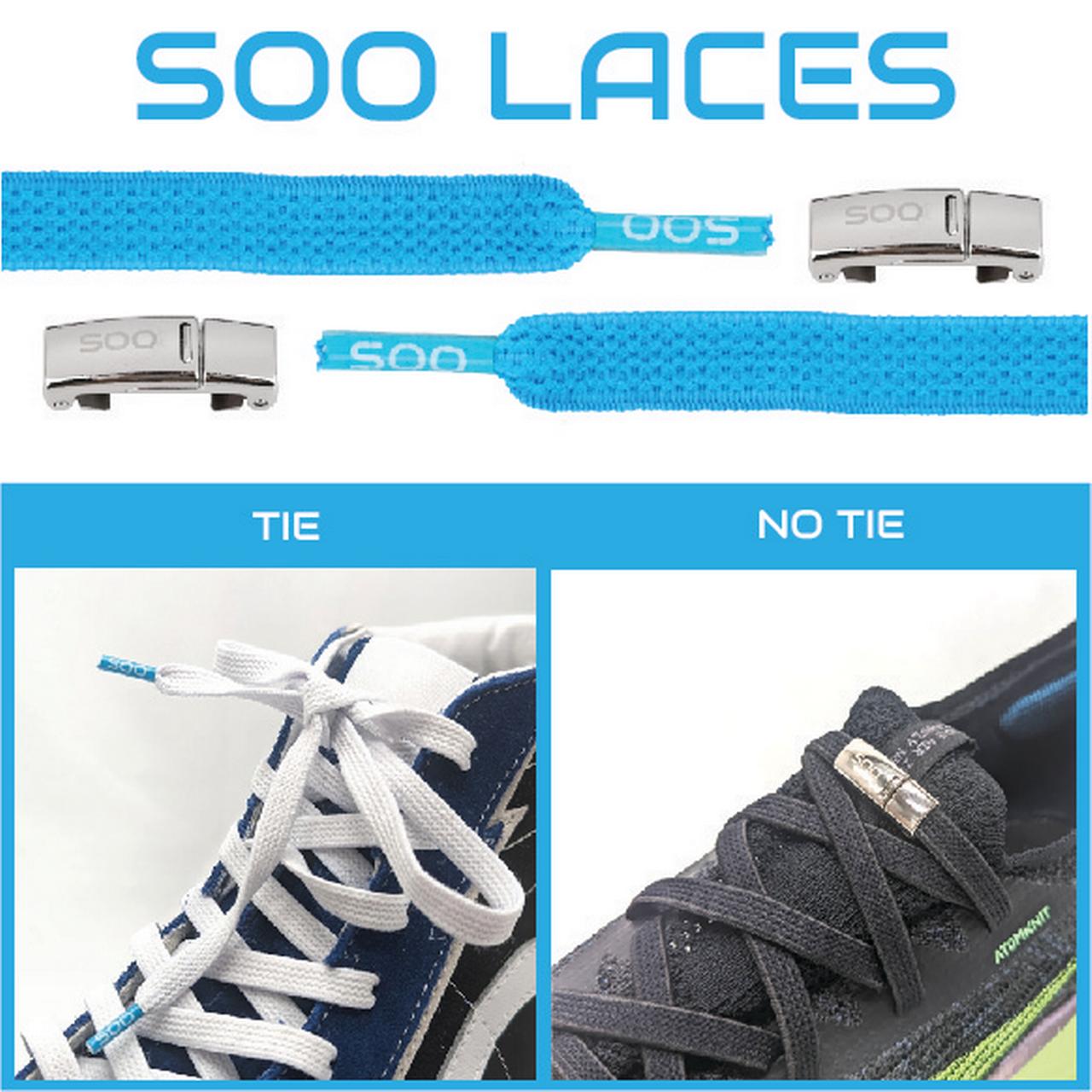 Xpand No Tie Shoelaces System with Elastic Laces, One Size Fits All ...