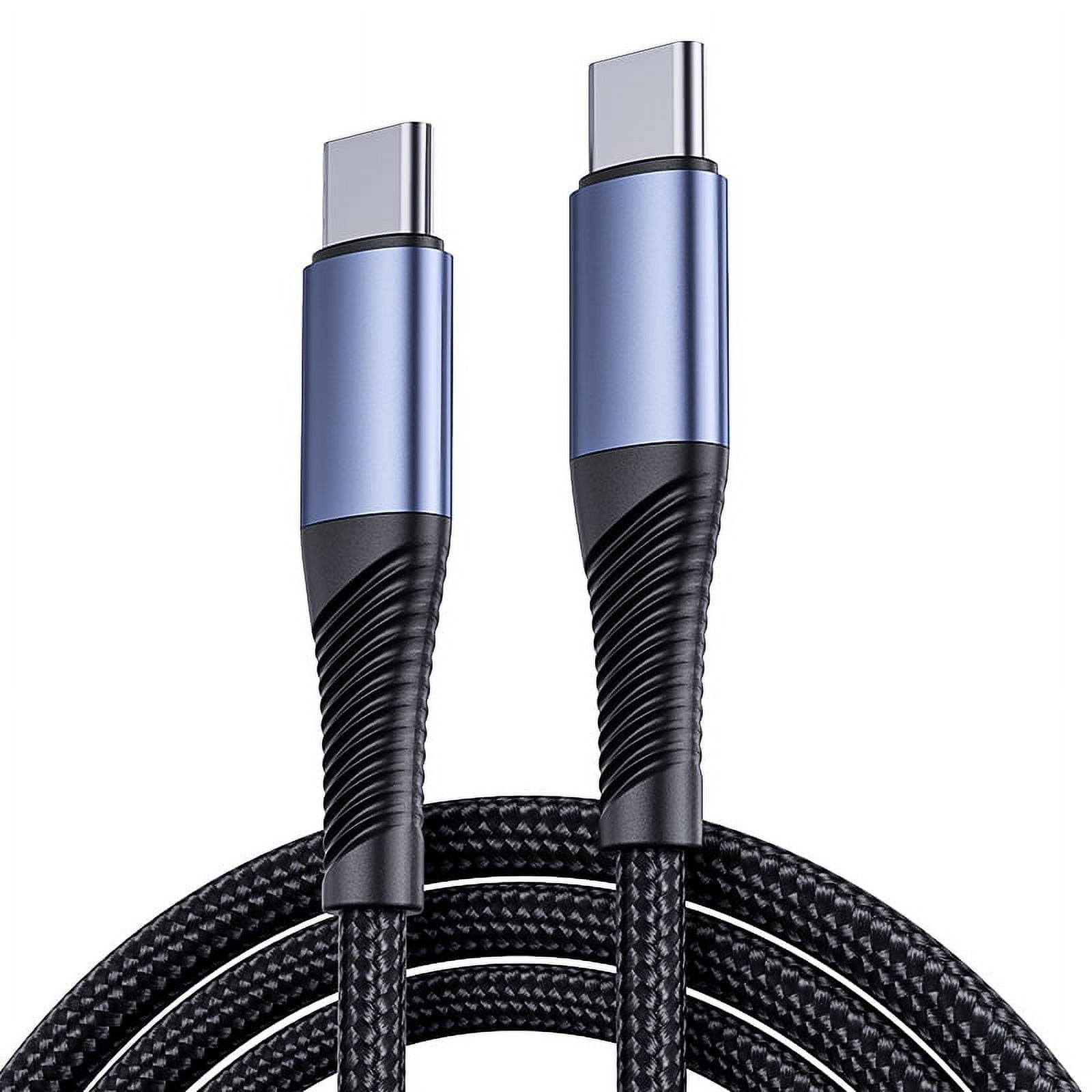 SOOMFON PD 100W Type-C Fast Charger Cable, 10ft Nylon Braid Data Cable ...